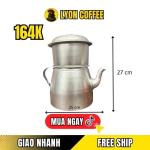 Ấm pha cafe phin nhôm 200gram - Chất lượng cao cấp
