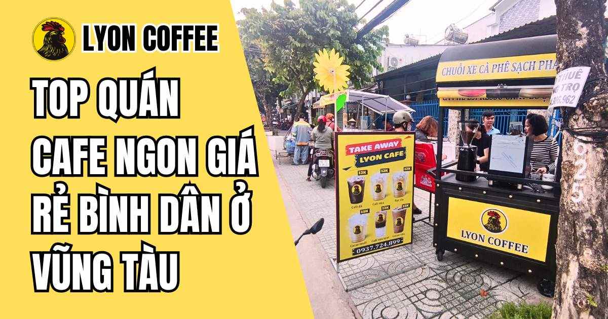 Cafe rang xay nguyên chất pha phin, pha máy ngon ở Vũng Tàu