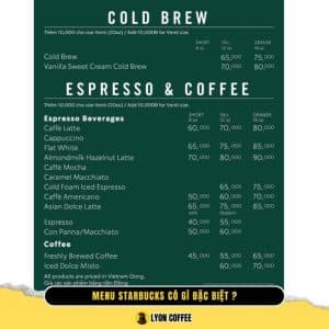 Menu cafe Starbucks có gì đặc biệt - Review cà phê muối, cafe sữa