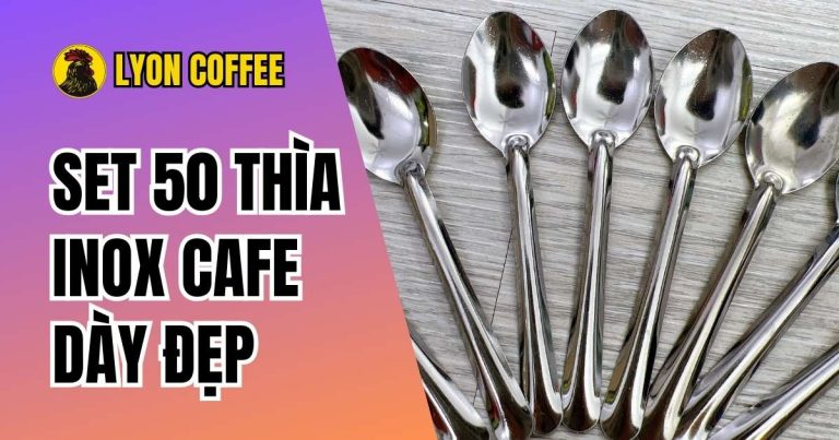 Thìa inox cafe dày đẹp - Set 50 cái muỗng nhỏ cán ngắn