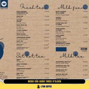 Top 5 quán cà phê Three O'Clock view đẹp - Lyon Coffee